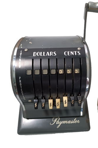 Paymaster S-600 Check Stamping Machine Antique | eBay