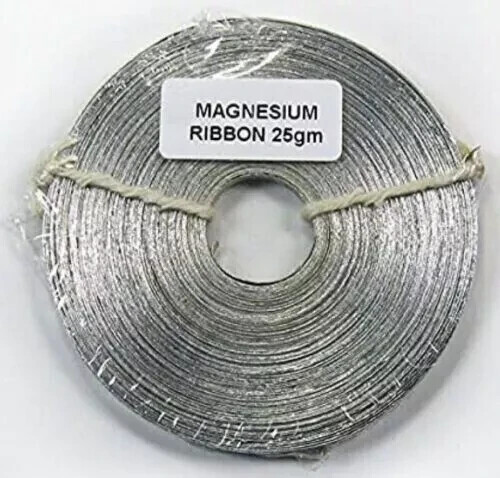 Magnesium Ribbon 99.95% Purity Lab Chemicals 25g Packet Pack Of 2 | eBay