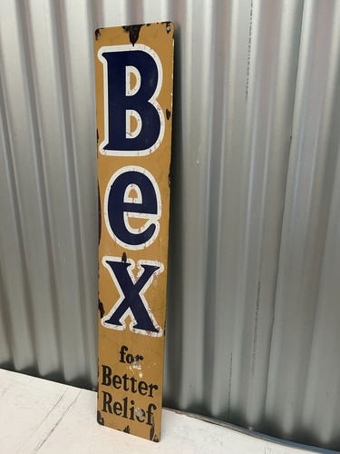 BEX FOR BETTER RELIEF METAL SIGN 800 X 150 MM FREE POST | eBay