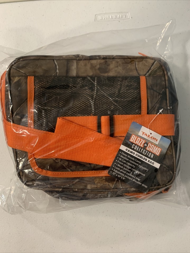 New Set Of 2 Talon Outdoors Camo/Orange Deep Woods Daypack Backpack ...