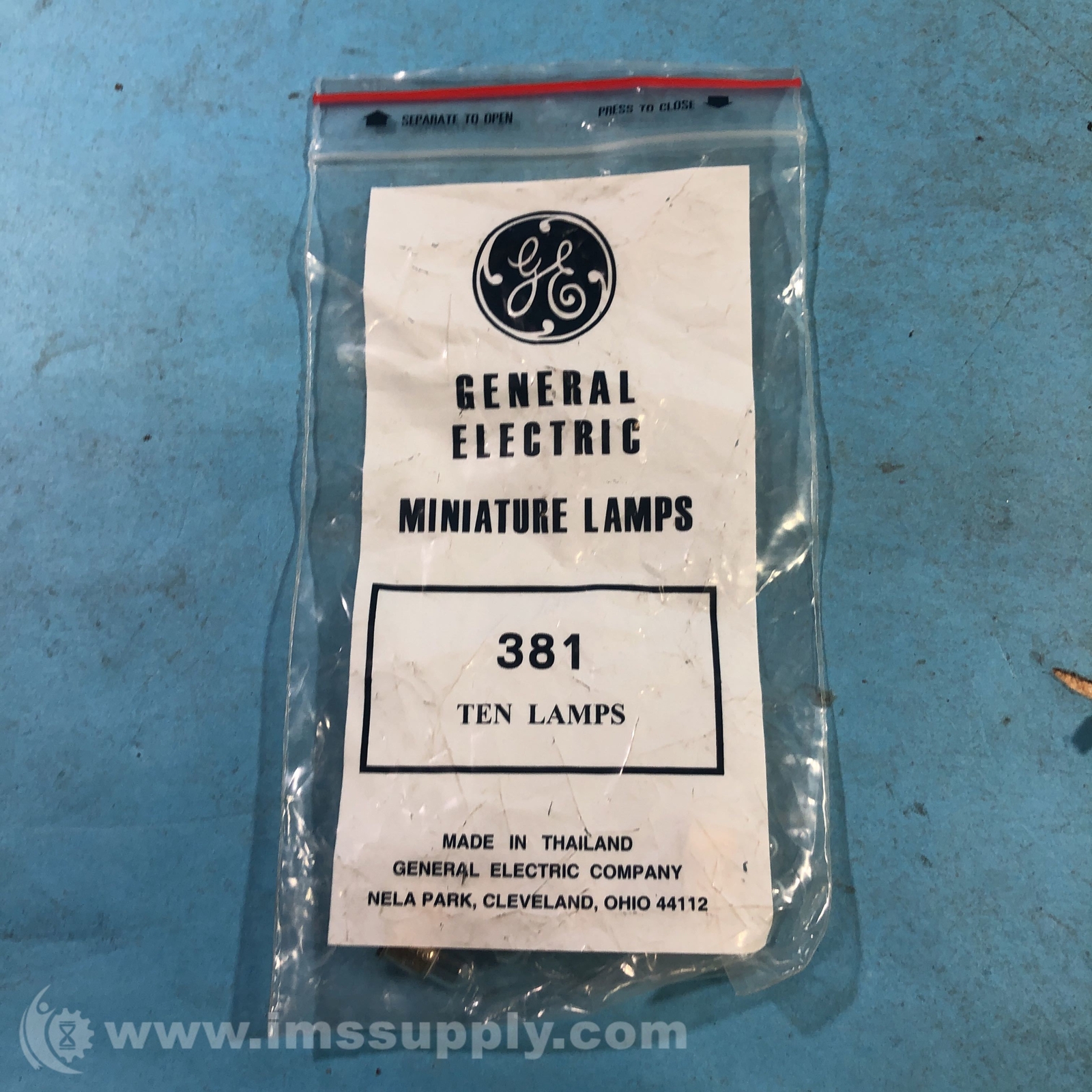 General Electric 381 Pack of 10 Miniature Lamps 6362 | eBay