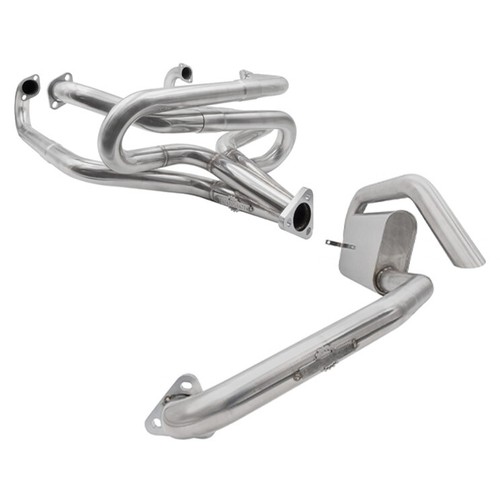 BUGPACK Stainless Steel 1-3/4" Merged Racing Exhaust Header W/Hide-Out ...
