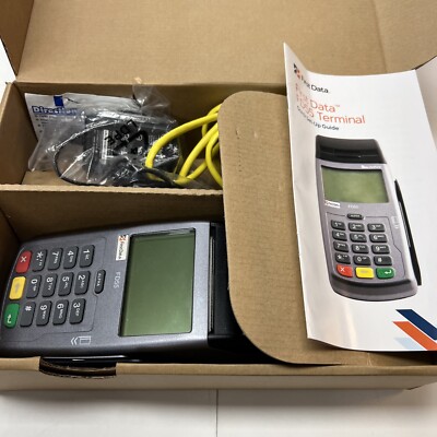 FIRST DATA FD55 Credit Card Reader with Phone and Power Cables | eBay