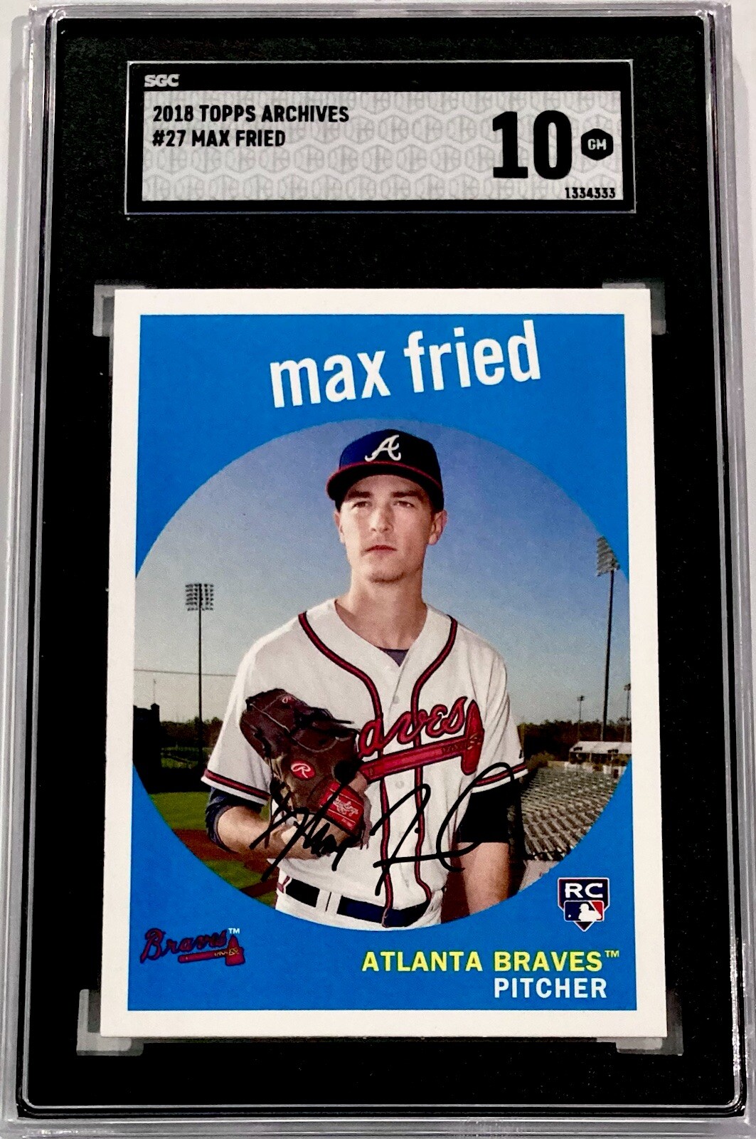 2018 Topps Archives #27 Max Fried Rookie SGC 10 GEM MINT RC | eBay