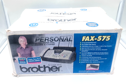 Brother Personal FAX-575 Plain Paper Fax Machine Phone Copier - NEW IN ...