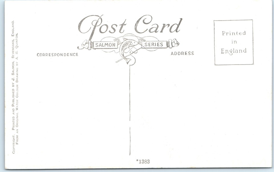 c1900s Chepstow, UK Castle Ruins River Wye Sailboat Trees Cliff Stone ...