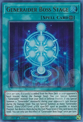Yugioh - Generaider Boss Stage - 1st Edition Ultra Rare NM - Free Holo ...