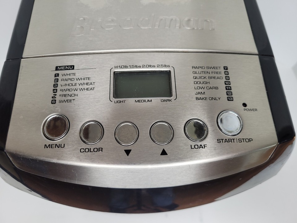 Breadman BK2000B 2.5 Lb Bakery Pro Bread Maker Only. No Paddles Or Pans ...