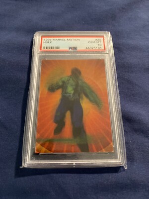 1996 marvel motion hulk #20 gem mint 10 psa 10 pop 1 HARD GRADE | eBay