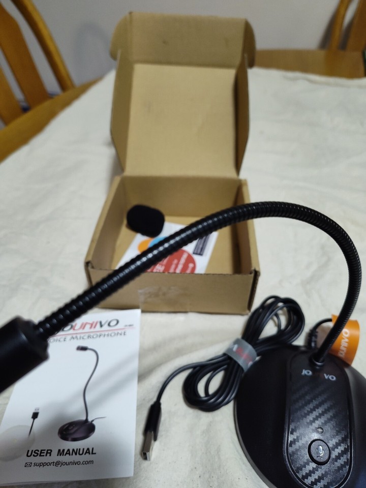 NEW IN BOX JOUNIVO JV-601 Microphone for PC / MAC laptop LED ZOOM D14 ...