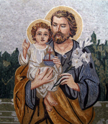 42" Jesus Christ Handmade Marble Mosaic Art Tile Stone Decor | eBay