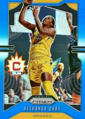 2020 Panini Prizm WNBA Prizms Blue #22 Reshanda Gray /149 Los Angeles ...