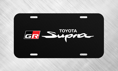 Simulated Carbon Fiber Supra Toyota License Plate Auto Car Tag FREE ...