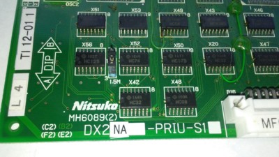 Nitsuko TIE DX2NA-PRIU-S1 Interface Circuit Card X5 L4 Excellent ...