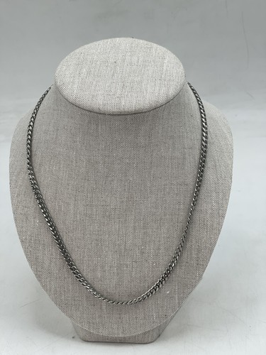 GLD 20-Inch 3mm Cuban Link Chain Necklace 14K White Gold Plated | eBay