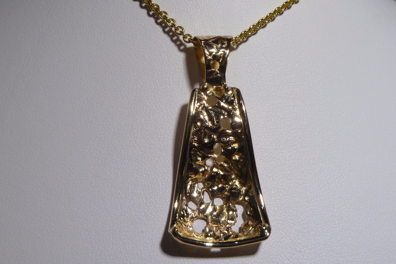 14k Y Gold Nugget Charm Custom Vintage Pendant 6.4 Grams Handmade ...