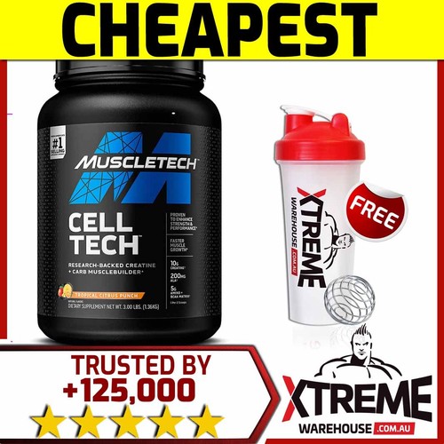 MUSCLETECH CELL TECH 3LB TROPICAL // MUSCLE CELLTECH CREATINE GAIN GROWTH SIZE | eBay Australia