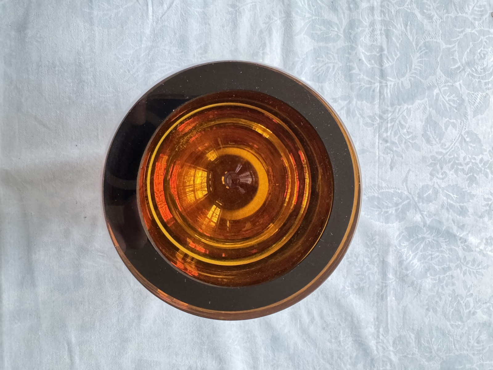 Signed Heavy Amber Color Art Glass Vase, 9 1/4" tall | eBay