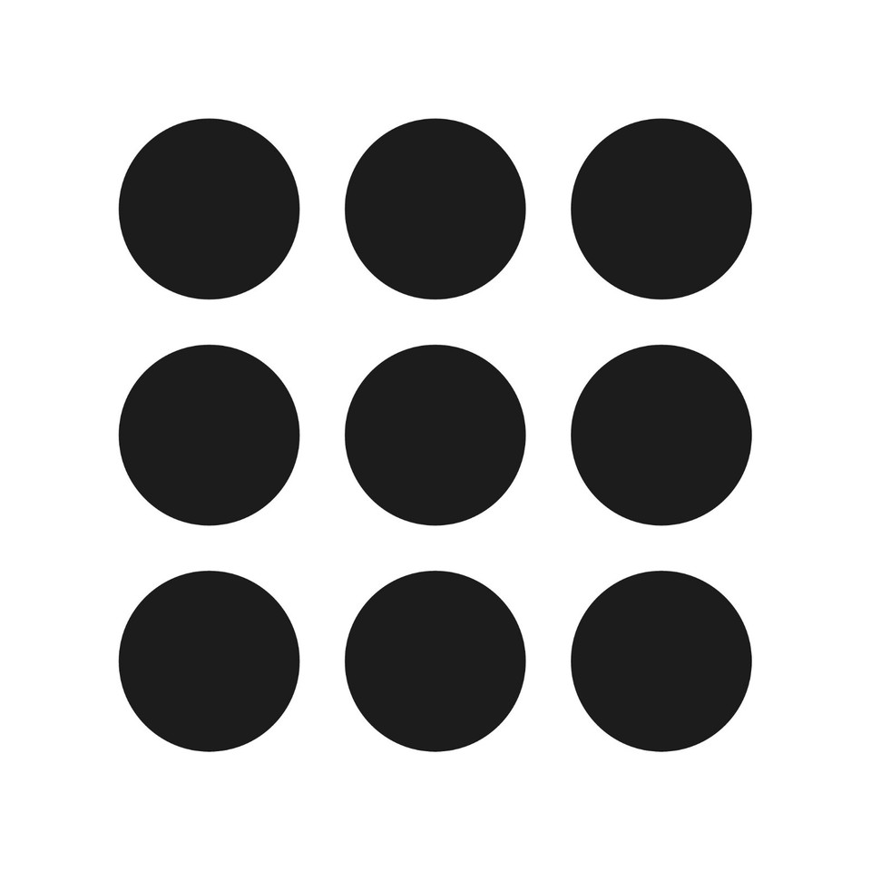 9 Dot Spot Circle Vinyl Decal Car Laptop Round Sticker Set of 9 | eBay