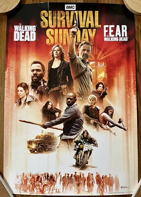 AMC The Walking Dead and Fear TWD Survival Sunday Official Poster 2018 ...