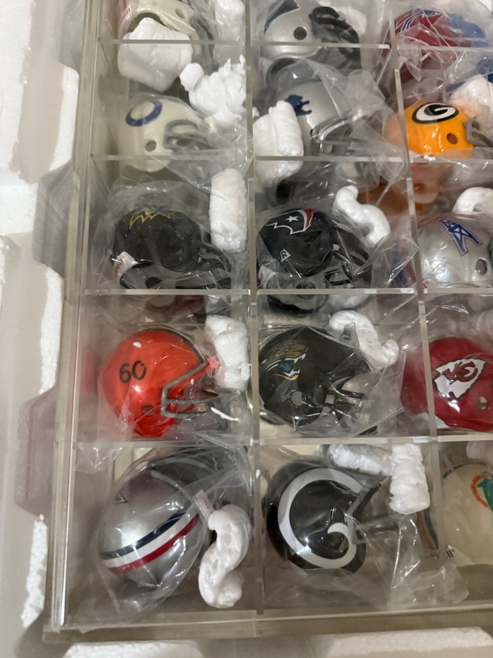 NFL Pocket Pros Throwback Helmet Collection - Complete / Boxed w ...