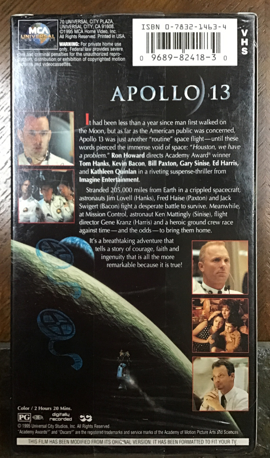 Apollo 13 - Tom Hanks/Kevin Bacon/Bill Paxton - New/Sealed (VHS; 1995 ...