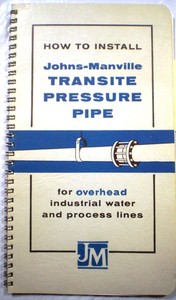 Johns-Manville Manual Transite Pressure Pipe Cutting ASBESTOS Cement ...