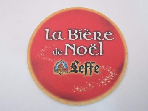 Beer Brewery COASTER ~ LEFFE d'Abbaye La Bruin Biere de Noel ~ Leuven ...