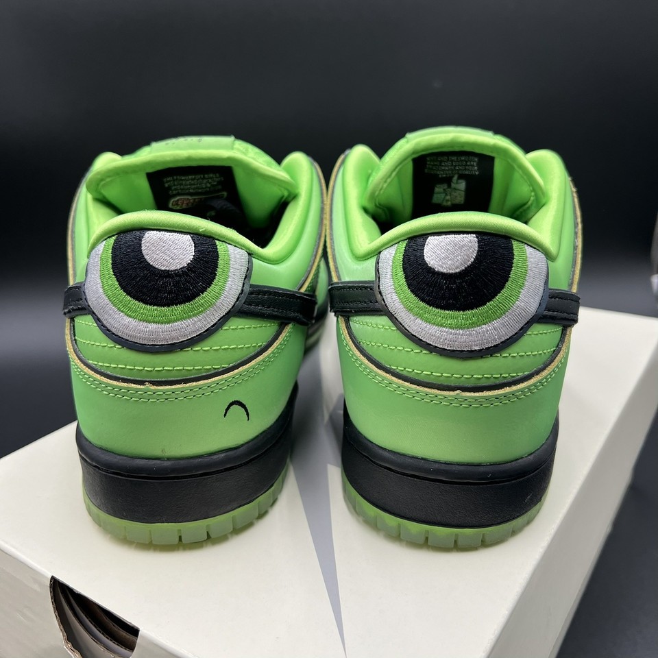 Men’s 9 - Nike SB Dunk Low Pro x The Powerpuff Girls Buttercup FZ8319 ...