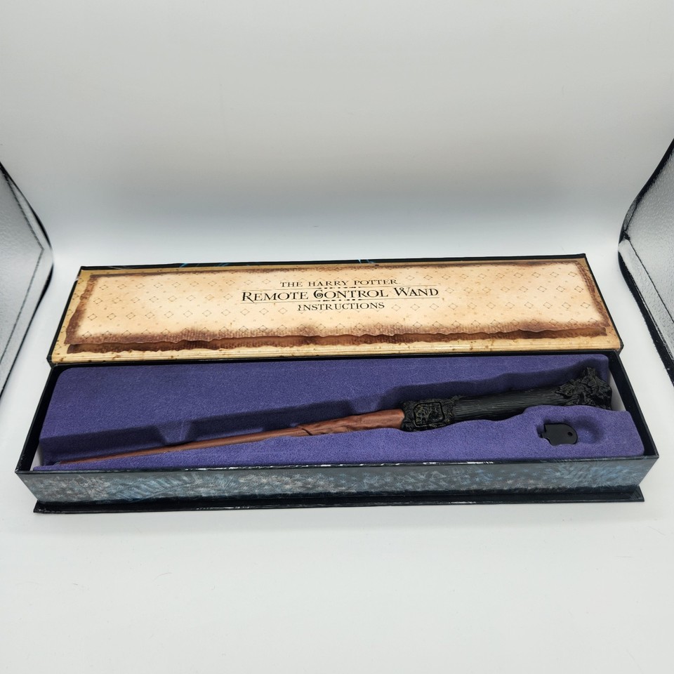 The Noble Collection Harry Potter TV Music IR Remote Control Wand NIB ...