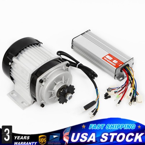 48V 750W DC Brushless Electric Motor + Controller For Scooter Ebike Go ...