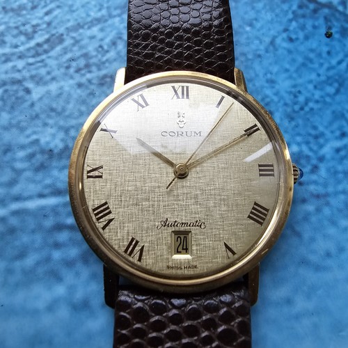 Vintage 18k Solid Gold Corum Automatic Men's Watch 18ct | eBay