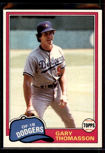 1981 Topps Gary Thomasson #512 Los Angeles Dodgers | eBay