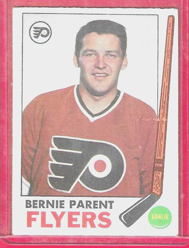 1969-70 OPC With **STAMP**BERNARD PARENT**2ND YEAR!#89 PHILADELPHIA ...