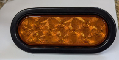 WELDON 9186-2610-20 AMBER TAIL/STOP/TURN LIGHT 7 1/2" w RUBBER GROMMET ...