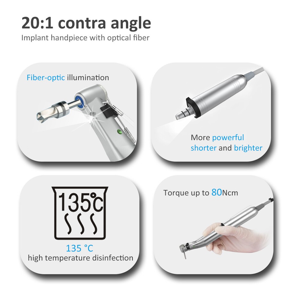 COXO Dental Physio Surgical Motor with 80 N.cm and light for implant ...