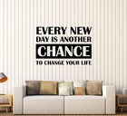 Wall Decal Change Your Life Motivational Lettering Words Vinyl Sticker ...