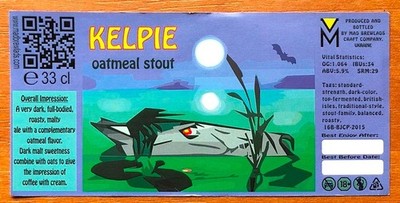 Beer label – KELPIE oatmeal stout brewery /Ukraine | eBay