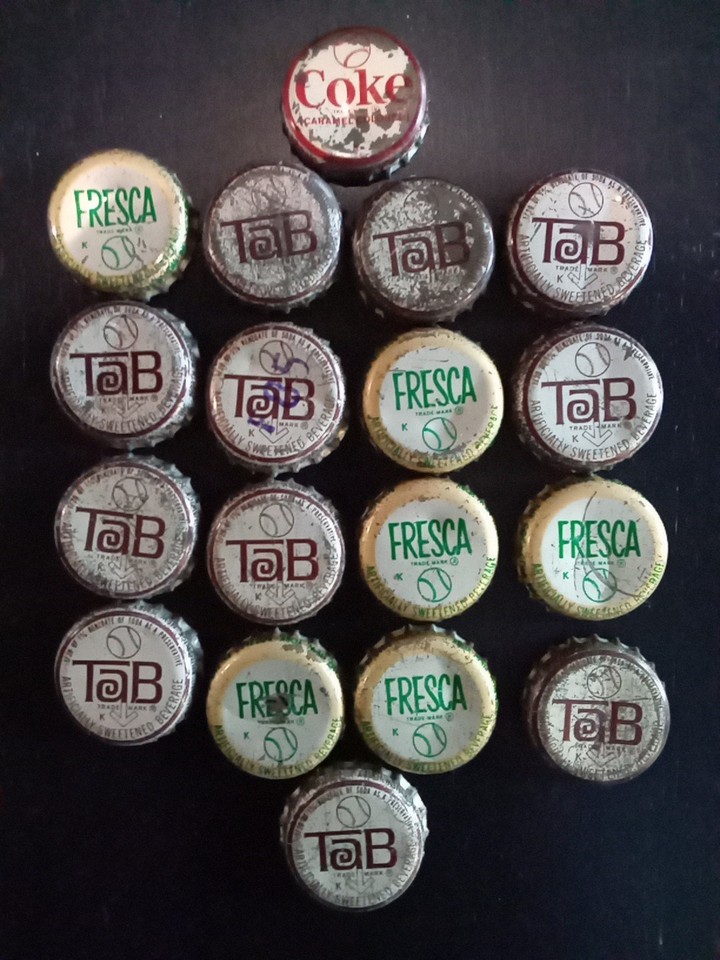 1967 Coke Baseball Bottle Cap New York Yankees Complete set 11-TAB-6 ...