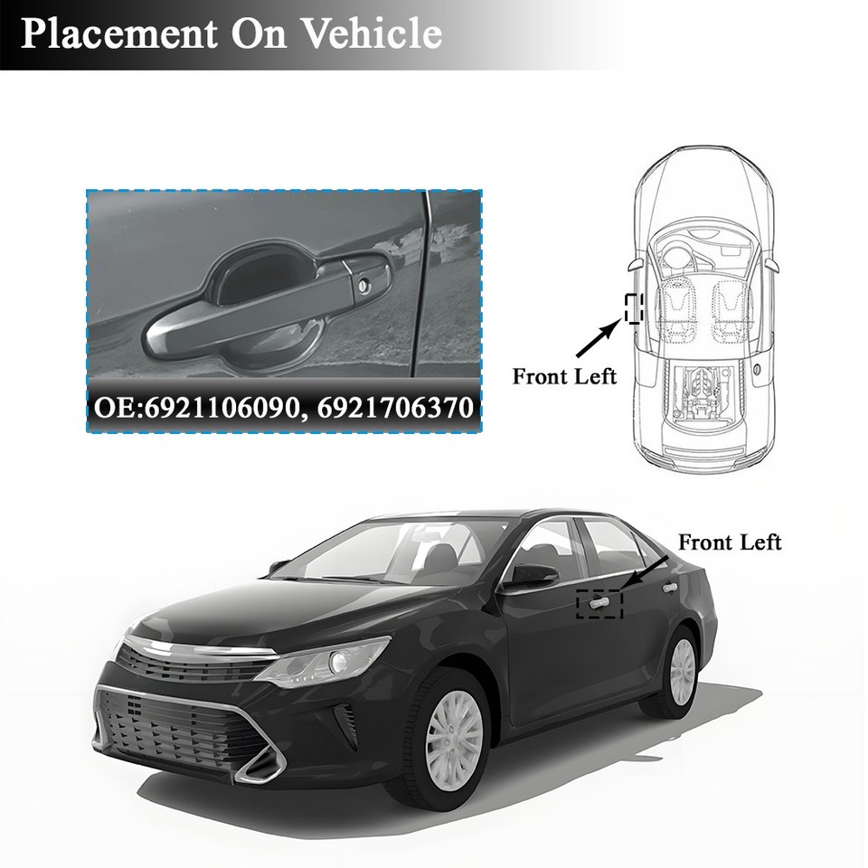 Front Left Driver Side Outside Exterior Door Handle For Toyota Camry ...