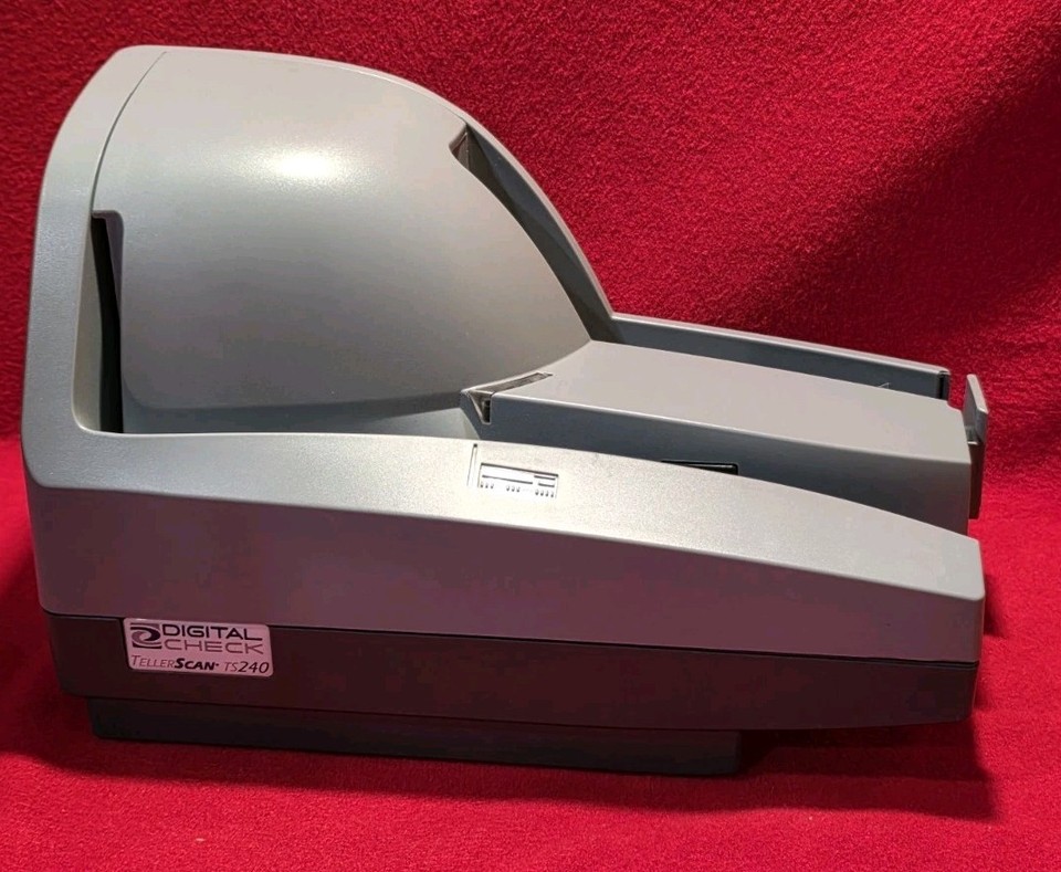 Digital Check TellerScan TS240 Check Reader Tested No Power Supply | eBay