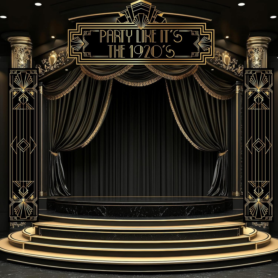 3 Pcs 1920S Party Decorations Roaring 20S Decorations 1920S Themed ...