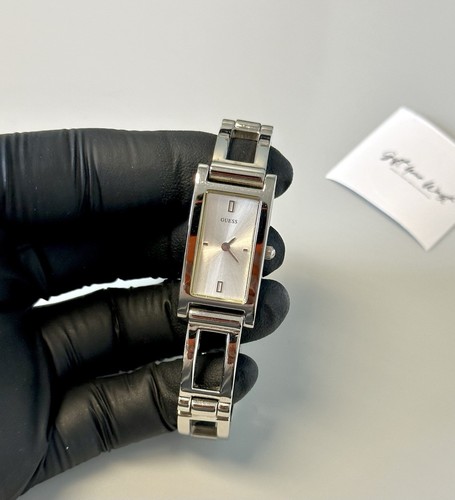 Guess Silver Stainless Steel Tank-Style 18mm Ladies’ Dress Watch | eBay