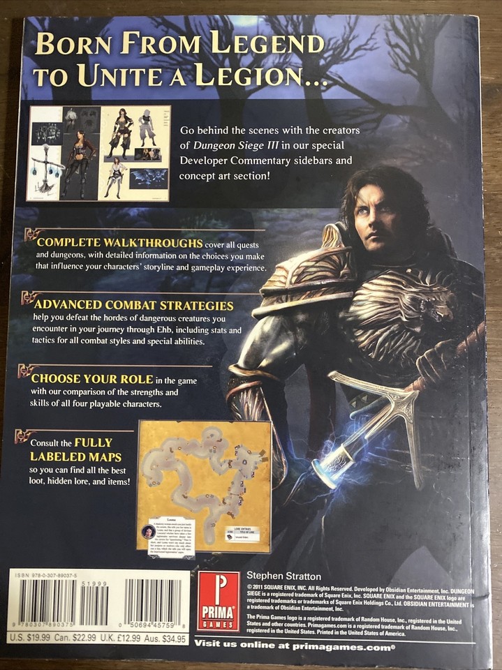 Dungeon Siege 3 Official Game Guide (Prima Official Game Guides)Prima's ...