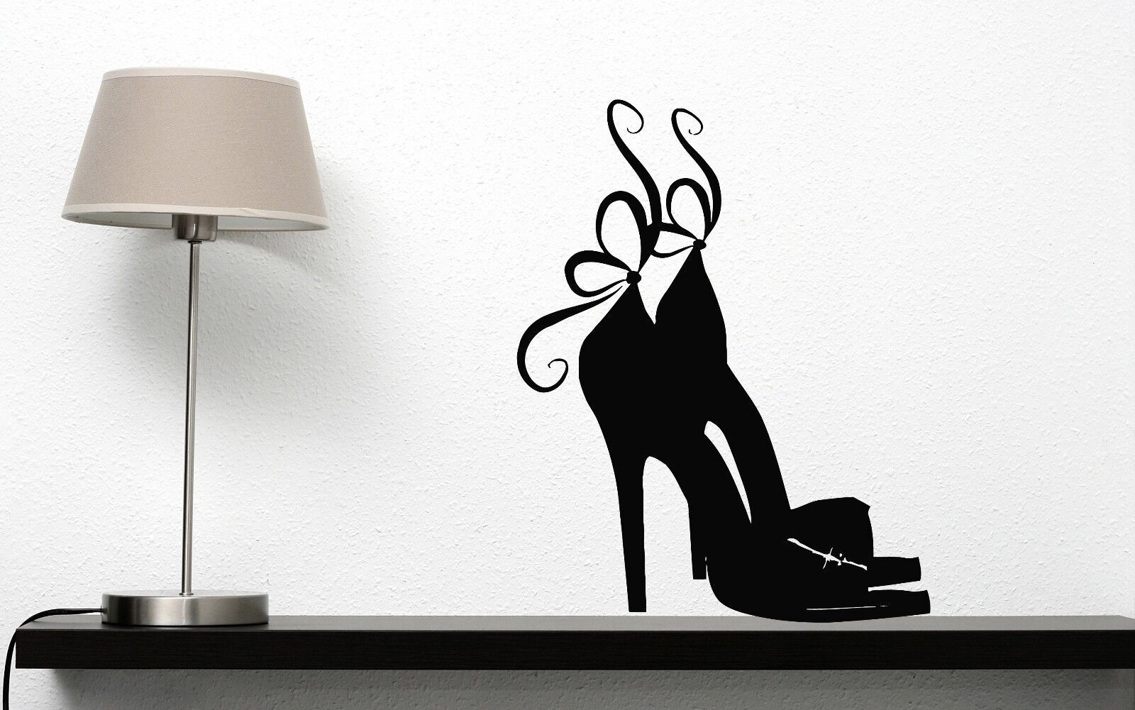 Vinyl Decal Wall Sticker Stilettos Beautiful Female High Heel Shoes Bow ...
