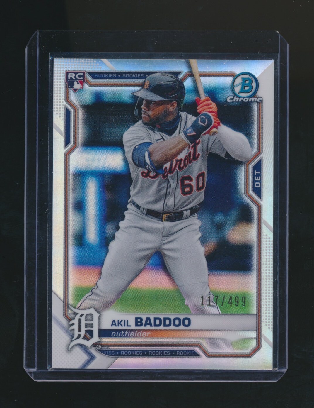 AKIL BADDOO 2021 BOWMAN CHROME REFRACTOR RC PARALLEL 117/499 | eBay