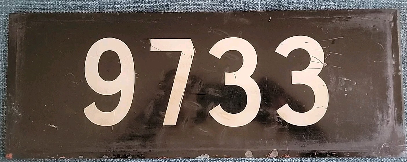 Penn Central Alco S4 Locomotive 9733 Number Board | eBay
