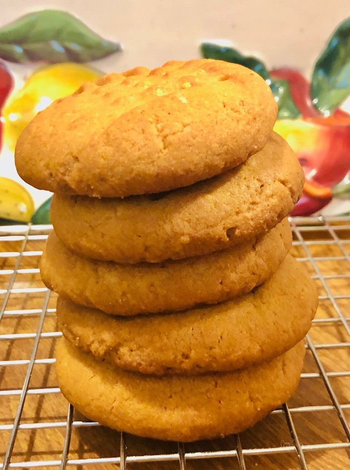 36 ( 3 dozen) Homemade Peanut Butter Cookies natural ingredient old ...