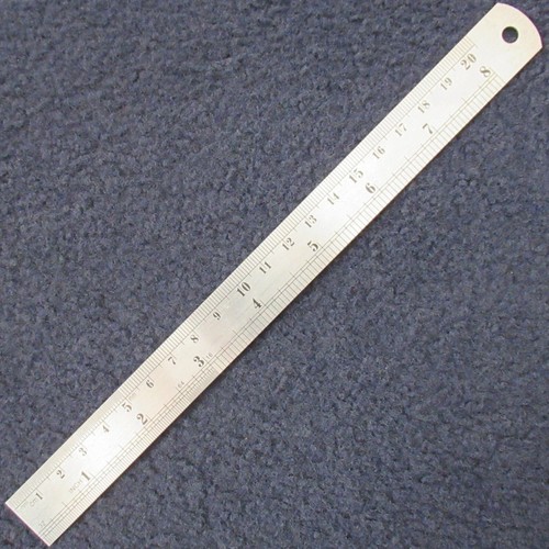 Stainless Steel Ruler 8 inch Imperial 20cm Metric Steel Ruler Inches ...