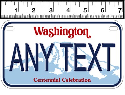 PERSONALIZED ALUMINUM MOTORCYCLE STATE LICENSE PLATE-WASHINGTON ...